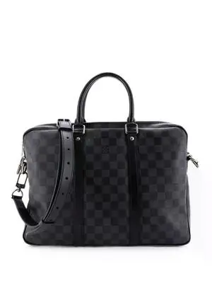 LOUIS VUITTON Icare Nm Laptop Bag Damier Graphite Business Bag - Black