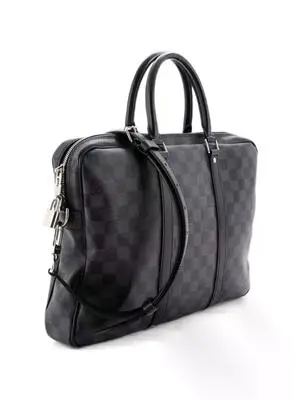 LOUIS VUITTON Icare Nm Laptop Bag Damier Graphite Business Bag - Black