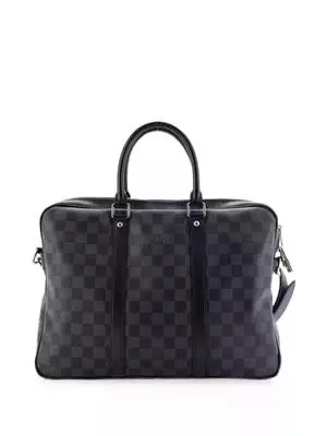 LOUIS VUITTON Icare Nm Laptop Bag Damier Graphite Business Bag - Black