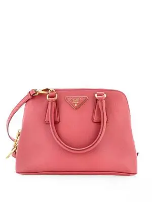 Prada Saffiano Leather Small Satchel - Pink
