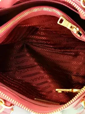 Prada Saffiano Leather Small Satchel - Pink