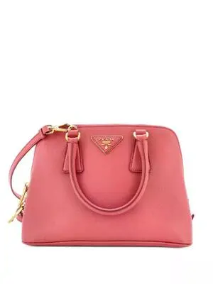 Prada Saffiano Leather Small Satchel - Pink