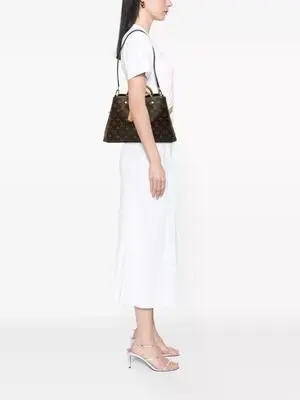 LOUIS VUITTON Monogram Montaigne Mm Satchel - Brown