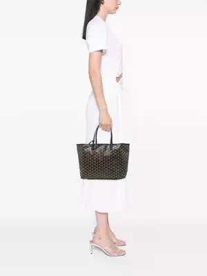Goyard 2012 Goyardine Saint Louis Pm Tote Bag - Black