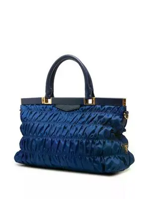 Prada 2013-2026 Tessuto Gaufre Frame Satchel
