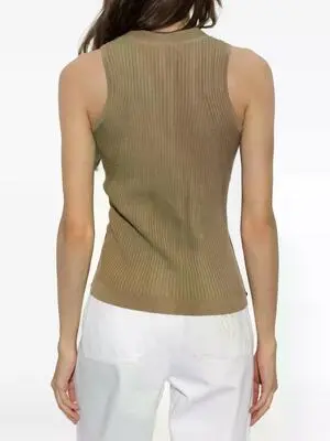Max Mara Fiorire Ribbed-knit Vest