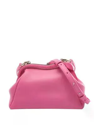 BVLGARI 2010-2026 Leather Serpentine Pouch Crossbody Bag - Pink