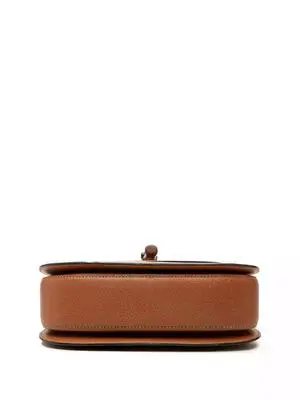 Gucci Grained Calfskin Bamboo Night Satchel - Brown
