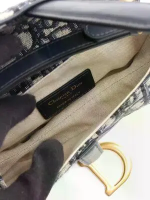 Dior Mini Saddle Bag Satchel - Blue