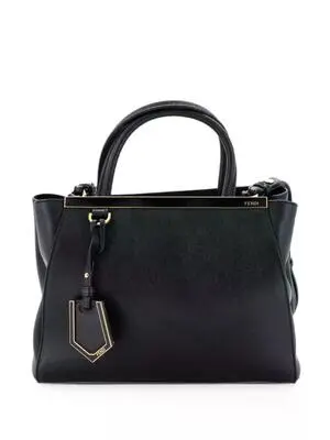 Fendi 2jours Bag Leather Petite Satchel - Black