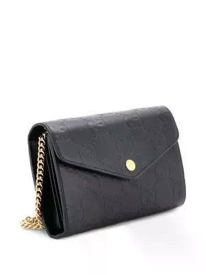Gucci Envelope Wallet On Chain Guccissima Leather Shoulder Bag