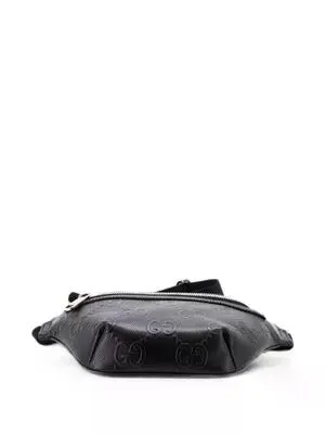 Gucci Gg Embossed Perforated Leather Belt Bag