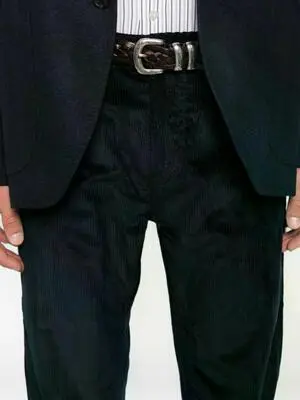 Etro Corduroy Straight-leg Trousers - Blue