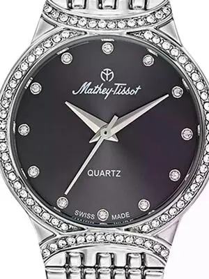MATHEY TISSOT Embellished 28mm Watch - Black