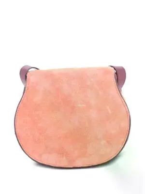 Chloé Marcie Suede Small Crossbody Bag - Pink