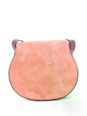 Chloé Marcie Suede Small Crossbody Bag - Pink