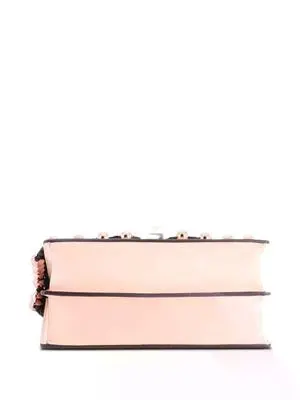 Fendi Kan I Bag Beaded Whipstitch Leather Medium Satchel