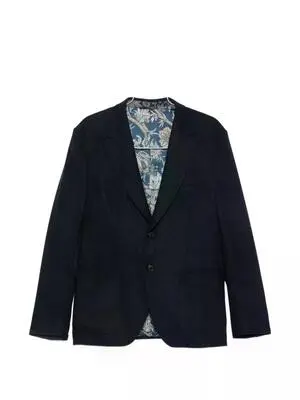 Etro Peak-lapels Single-breasted Blazer - Blue