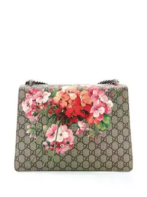Gucci Dionysus Blooms Print Gg Coated Canvas Medium Shoulder Bag