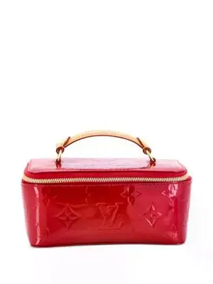 LOUIS VUITTON Monogram Vernis Satchel - Red