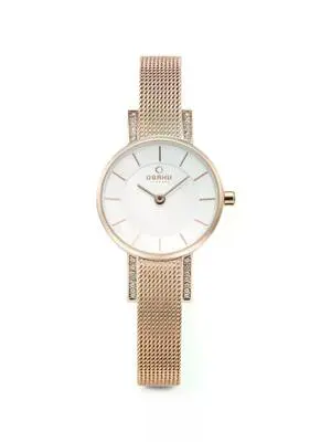OBAKU Lykke Crystal-embellished 34mm Watch - White