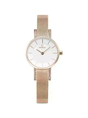 OBAKU Lykke Crystal-embellished 34mm Watch - White
