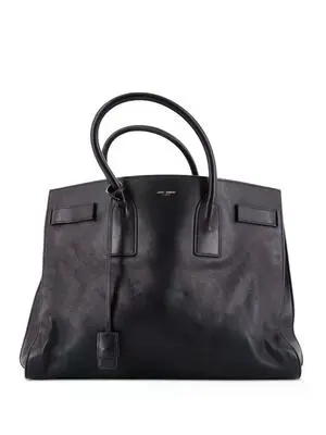 Saint Laurent Sac De Jour Leather Tote Bag - Black