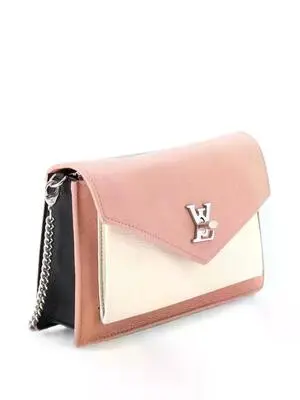 LOUIS VUITTON Mylockme Chain Pochette Leather Clutch Bag