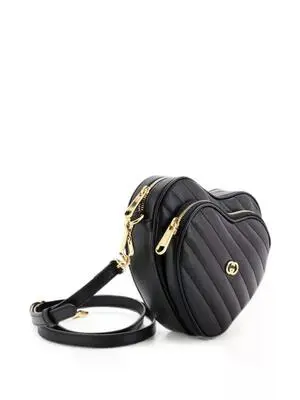 Gucci Interlocking G Heart Diagonal Quilted Leather Mini Shoulder Bag