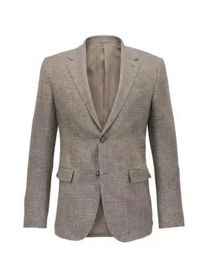 Zegna Checked Notched Jacket