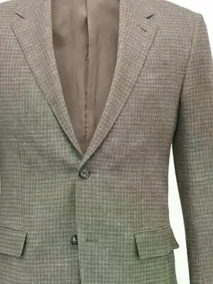 Zegna Checked Notched Jacket