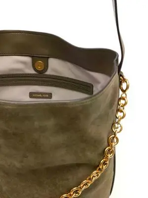 Michael Kors Large Nolita Chain-link Shoulder Bag - Green