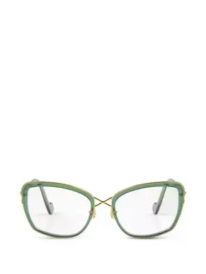 Anna-Karin Karlsson Lacroix Geometric-frame Glasses - Green