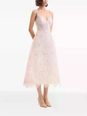 GEMY MAALOUF Embroidered Cage-effect Dress