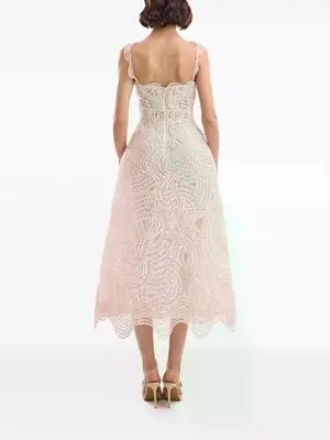 GEMY MAALOUF Embroidered Cage-effect Dress