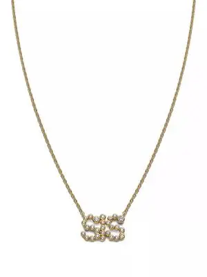 MARIA BLACK Sterling Silver Cable Chain Necklace With Crystal Embellishments