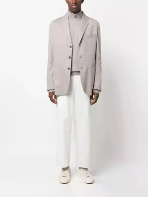 MANDELLI Single-breasted Notched-lapels Blazer