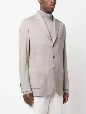 MANDELLI Single-breasted Notched-lapels Blazer