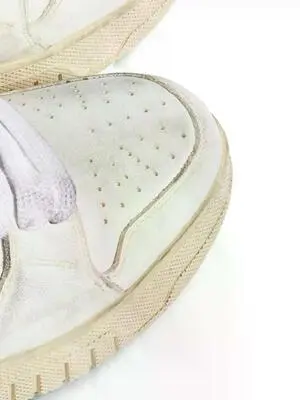1989 STUDIO Distressed-effect Perforated Sneakers