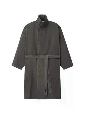 Fear Of God Belted Button-up Coat - Grey
