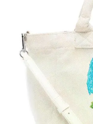 GANNI Graphic-print Tote Bag