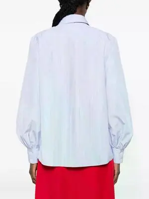 Valentino Garavani Bow-detail Pinstriped Shirt