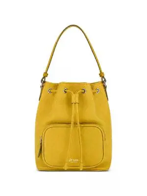 LA ROSE Drawstring Bucket Bag - Yellow