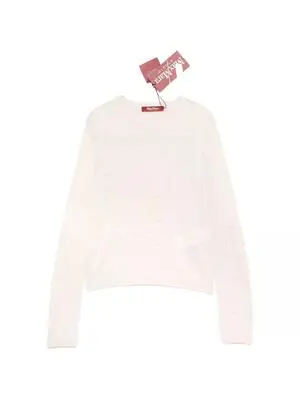 Max Mara Mstcelebre Crystal-embellished Polka-dot T-shirt
