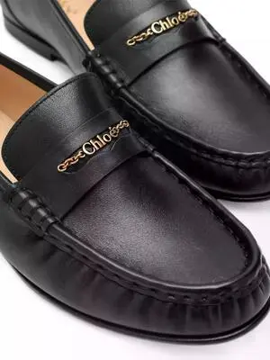 Chloé Logo-plaque Loafers