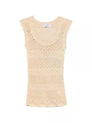 Dolce & Gabbana Sleeveless Crochet Knit Top
