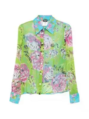 Dolce & Gabbana 2000s Floral-print Shirt - Green