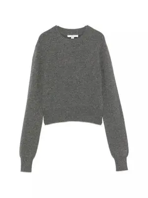 Malo Ribbed-knit Cropped Sweater - Grey