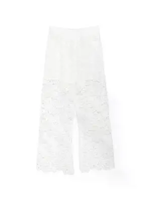 Waimari Demi Lace Wide-leg Palazzo Pants - White