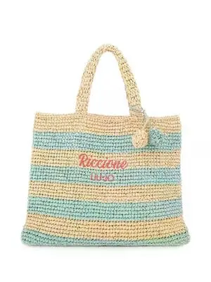 Liu Jo Plentia Riccione Interwoven Tote Bag - Neutrals